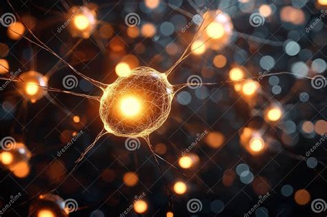 Artistic Rendering Of Neural Network With Synapses Firing Concept For