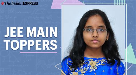 Girls Should Aim Higher Says JEE Main Female Topper Education News The Indian Express