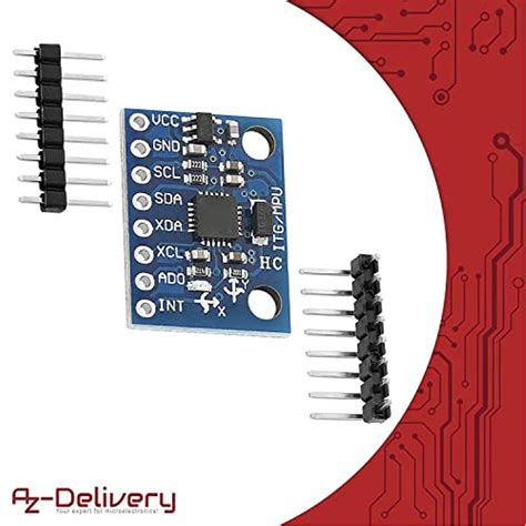 Azdelivery 3 X Gy 521 Mpu 6050 3 Axis Gyroscope And Accelerometer 6dof