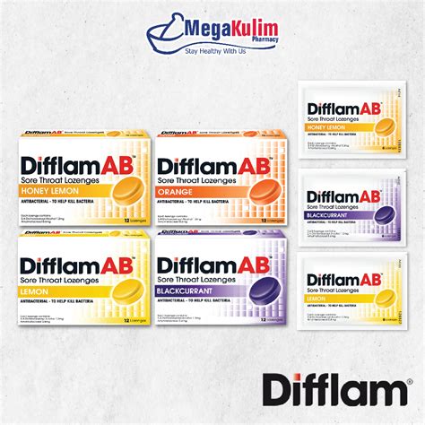 Difflam Ab Sore Throat Lozenges 6s 12s Shopee Malaysia