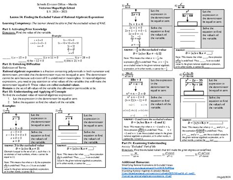 Finding Excluded Values Of Rational Algebraic Expressions Sy 2024