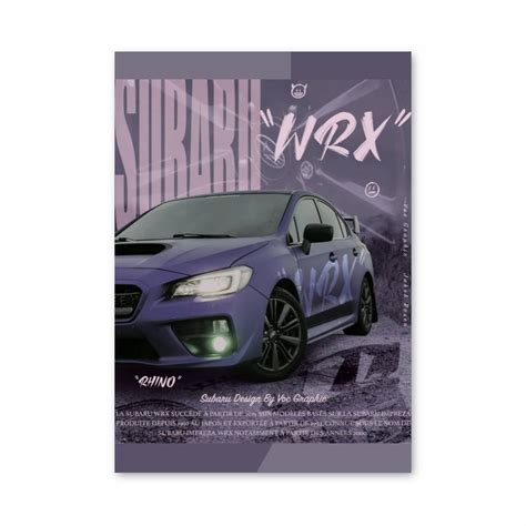 Poster Subaru Wrx Aesthetic Posters