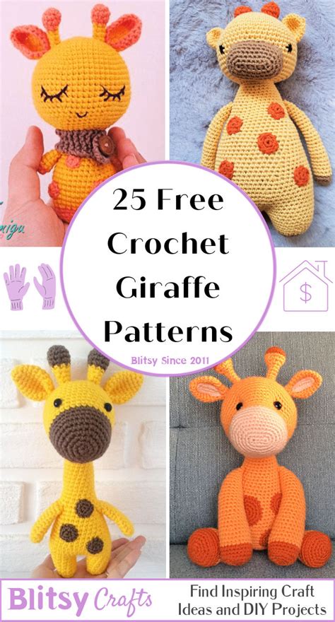 25 Free Crochet Giraffe Patterns Amigurumi Pattern Blitsy