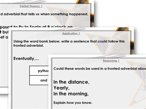 Year 4 Gps Time Specific Adverbials Lesson Autumn Block 3 By Classroom Secrets Teaching