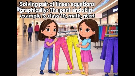 Solving Pair Of Linear Equations Graphically The Pant And Skirt Example Class Math Ncert