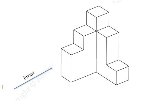 solved for the below object drawing the multiview