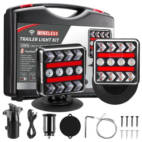 Inhtgeas Wireless Trailer Lights Magnetic Trail Lights Upgraded 2