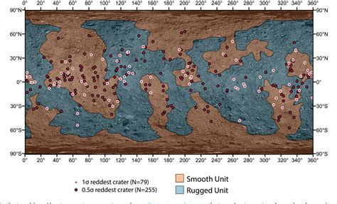 Figure 17 From Global Geologic Map Of Asteroid 101955 Bennu Indicates Heterogeneous