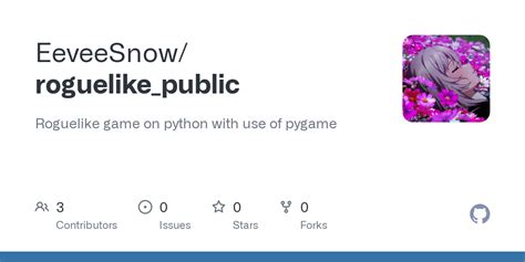 GitHub EeveeSnow Roguelike Public Roguelike Game On Python With Use Of Pygame