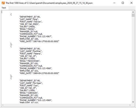 Export Mysql Query To Json Using Dynamic Filename With Current Date