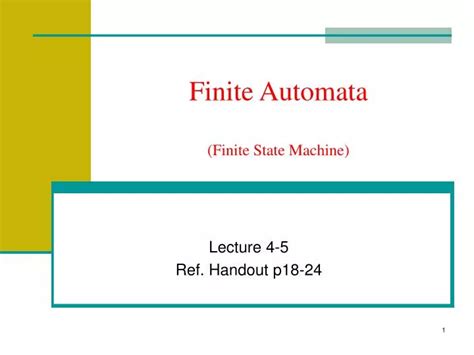 Ppt Finite Automata Finite State Machine Powerpoint Presentation Free Download Id 5413140