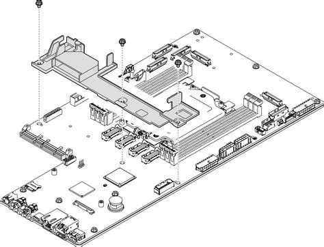 재활용을 위한 시스템 보드 분해 Thinkedge Se455 V3 Lenovo Docs