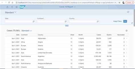 List Report Fiori Elements Application SAP Q A