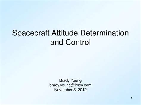 Ppt Spacecraft Attitude Determination And Control Powerpoint