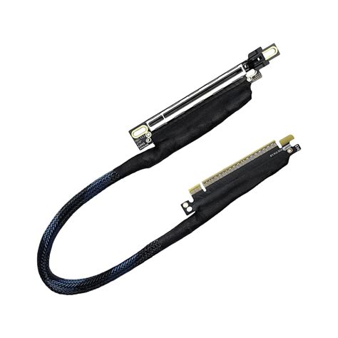 Fast Speed 64gts Pcie 50 Gpu Extension Cable 270° Turn Braided