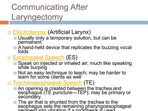 Laryngectomy And Laryngeal Cancer Ppt
