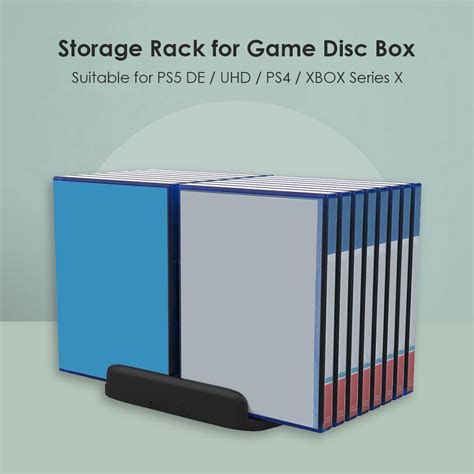 16 Game Disc Storage Shelf Rack Cd Box Bracket Hol Grandado