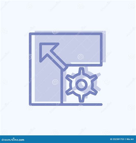 Icon Scalable System Suitable For Data Analytics Symbol Two Tone Style Simple Design Editable