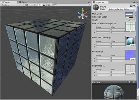 Unity Manual Reflective Parallax Diffuse