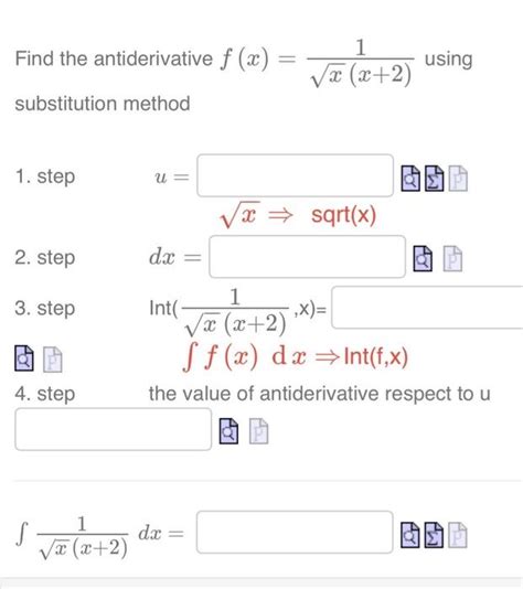Solved Find The Antiderivative F X X X 2 1 Substitution Chegg Com