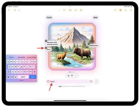 how to use image wand to generate ai images in apple notes