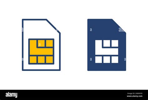 Sim Card Icon Vector Dual Sim Card Icon Vector Stock Vector Image