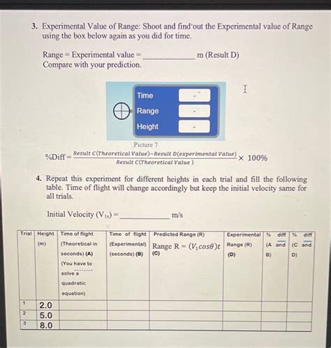 3 Experimental Value Of Range Shoot And Find Out