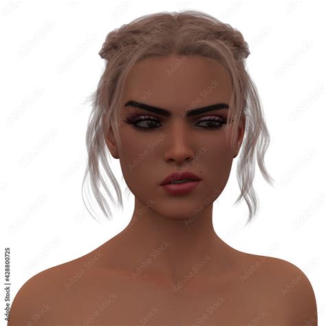 A Facial Expression Of Repugnance Portrayed By A Beautiful Babe Blonde Fashion Model Woman