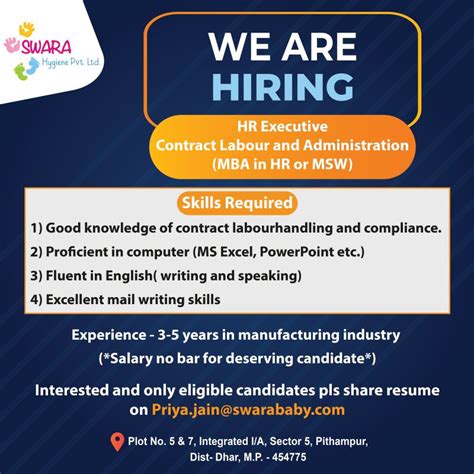 Priya Jain On Linkedin Hiring Hrexecutive Admin Contractlabour