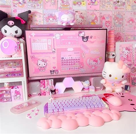 Cute Hello Kitty Desk Inspiration