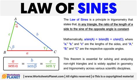 Law Of Sines Formula Definition
