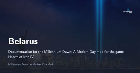 Belarus Millennium Dawn A Modern Day Mod
