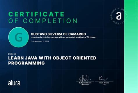 I Am Thrilled To Share I Have Completed The Java With Object Oriented