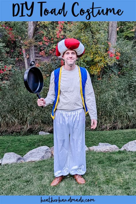 Easy Diy Toad Costume From Mario Brothers • Heather Handmade