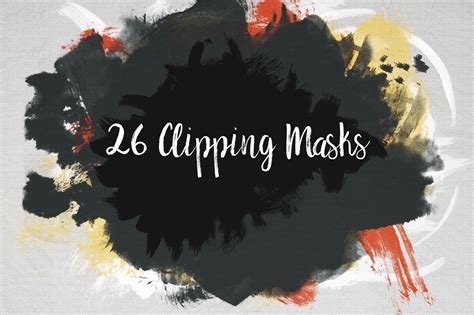 Clipping Mask Collection Textures ~ Creative Market