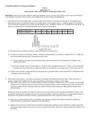 AP Statistics Free Response Questions Overview Course Hero