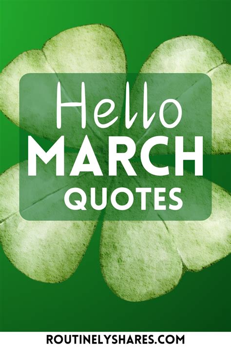 160 Hello March Quotes For When You Are Happy To Welcome A New Month
