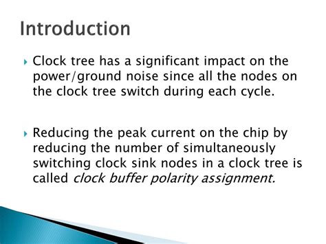 Ppt Clock Buffer Polarity Assignment Considering Capacitive Load Powerpoint Presentation Id