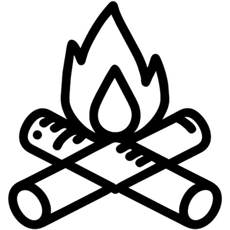 Premium Vector Cute Bonfire Pictogram