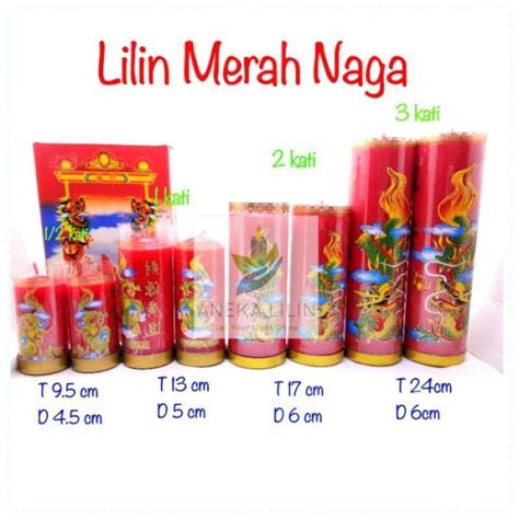 Promo Lilin Merah Naga 3 Kati Lilin Ibadah Sembahyang Multicolour Diskon 23 Di Seller Igida