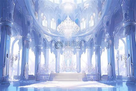冰雪宫殿插画图片下载 正版图片600957864 摄图网