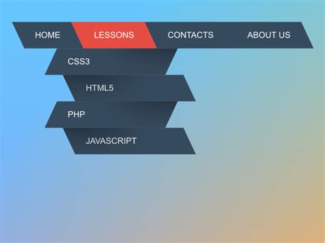 Pure Css Stylish Dropdown Menu — Codehim