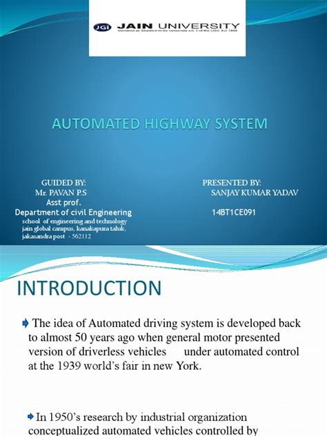 Automated Highway System Pdf Autonomous Car Automation