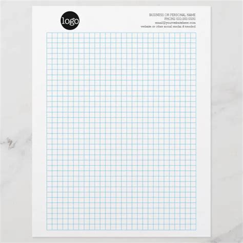 Engineering Graph Pad Calcpad With Company Logo Letterhead Zazzle