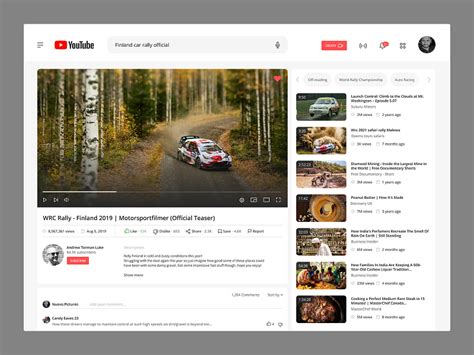 Youtube Ui Designs Themes Templates And Downloadable Graphic Elements