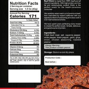 Original Kilishi Extra Hot Beef Jerky Carne Seca Cecina De Res