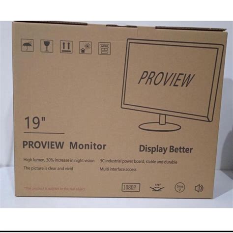 Jual Monitor Led Full Hd 19 Inch Hdmi Vga Input Build In Speaker