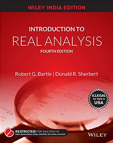 Introduction To Real Analysis Fourth Edition [wiley India Edition