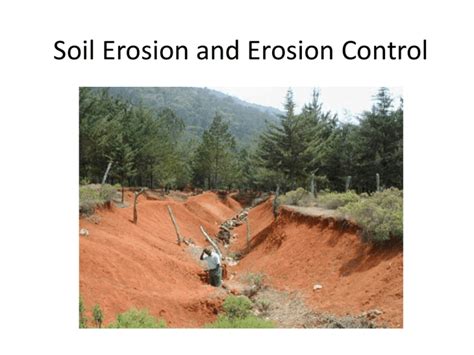 Soil Erosion And Erosion Control