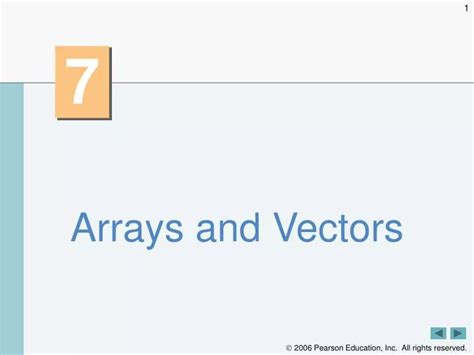 Ppt Arrays And Vectors Powerpoint Presentation Free Download Id